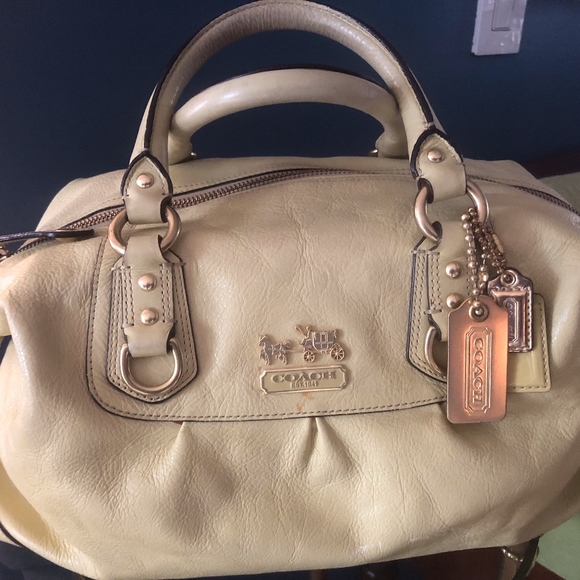 Coach | Bags | Coach Spring Green Satchel Handbag | Poshmark